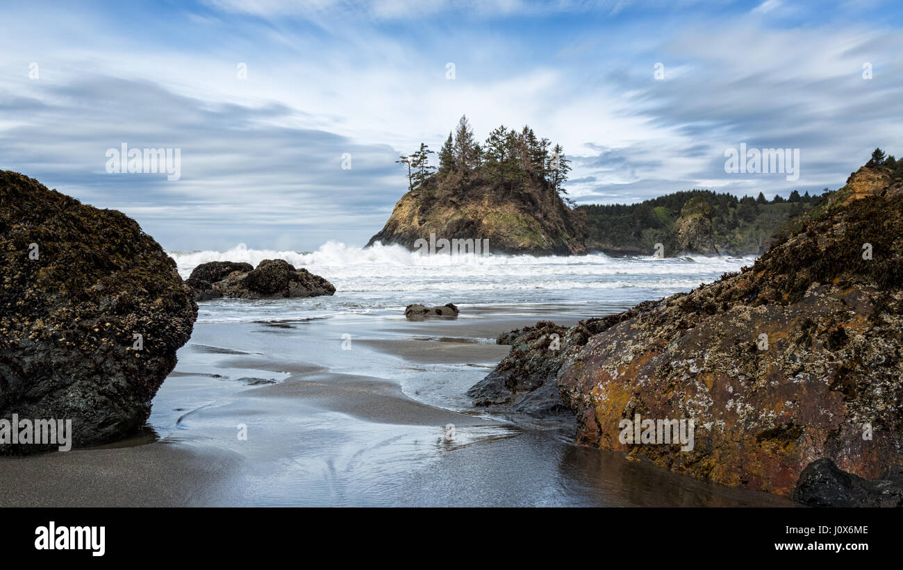 Rocky Beach Landscape, Color Image, Northern California Stock Photo - Alamy