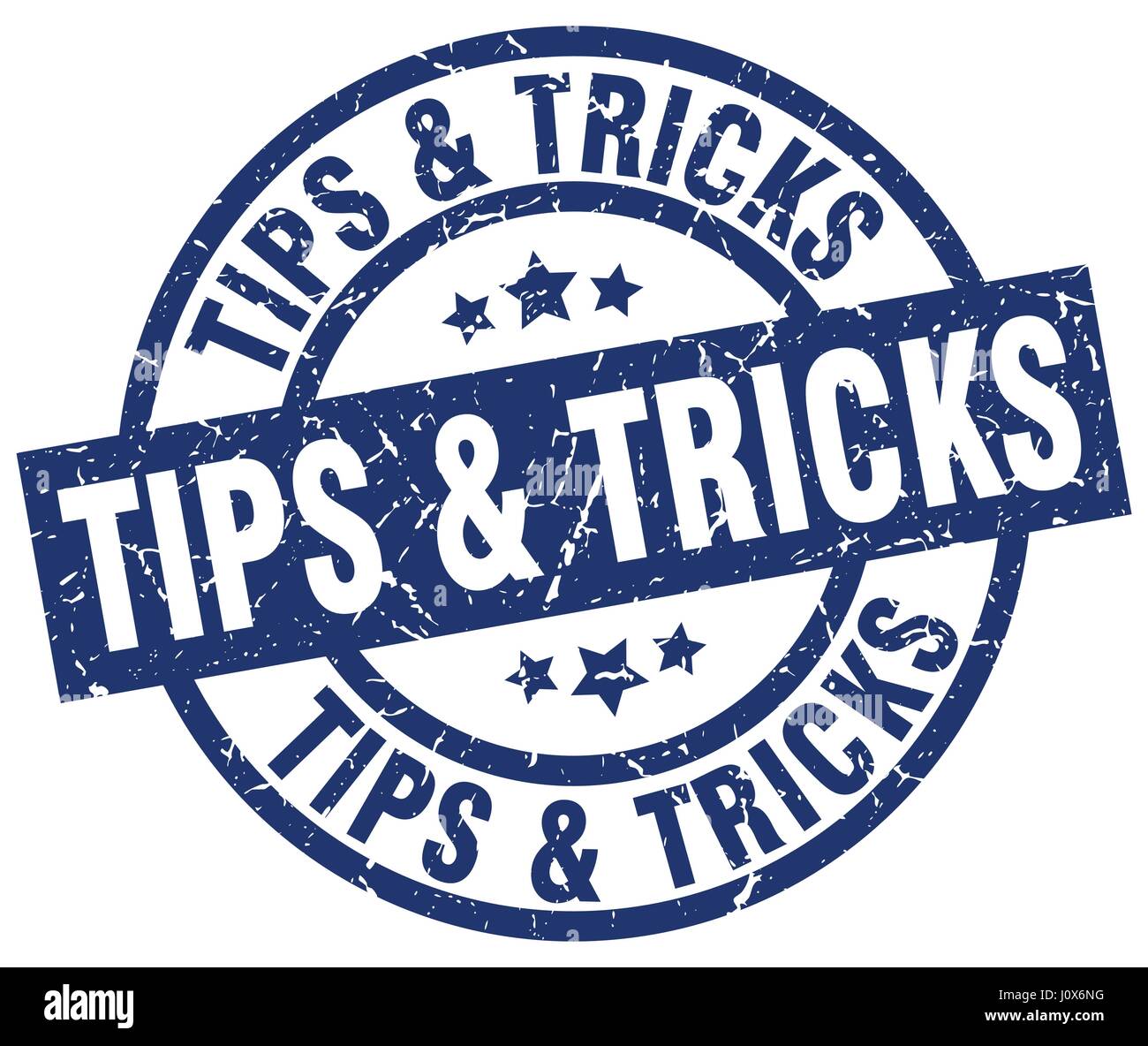 tips & tricks blue round grunge stamp Stock Vector Image & Art - Alamy