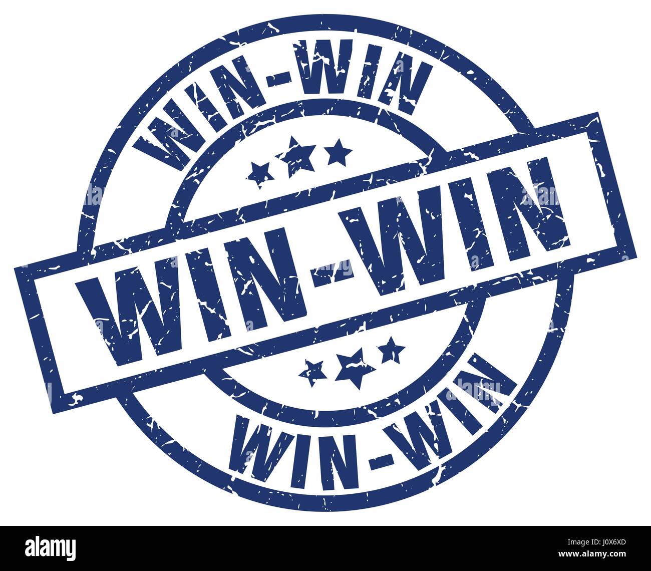 win-win blue round grunge stamp Stock Vector Image & Art - Alamy
