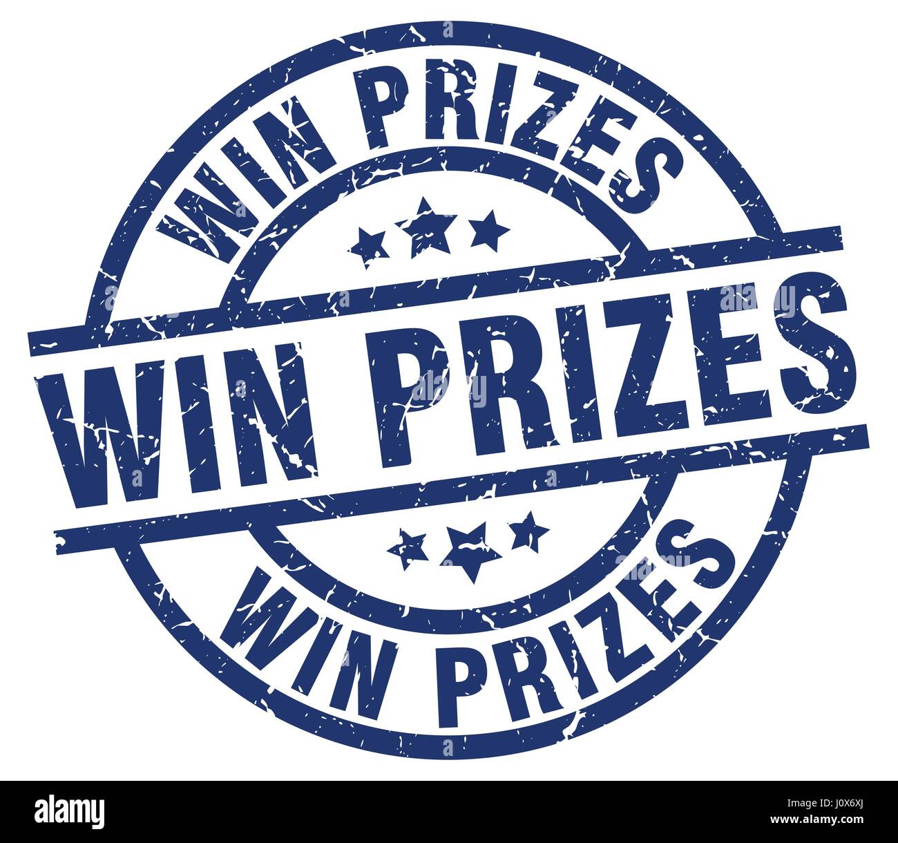win prizes blue round grunge stamp Stock Vector Image & Art - Alamy