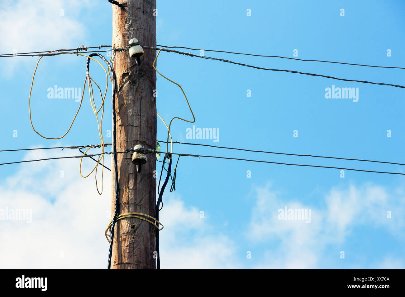 Old Wooden Power Line High Resolution Stock Photography and Images - Alamy