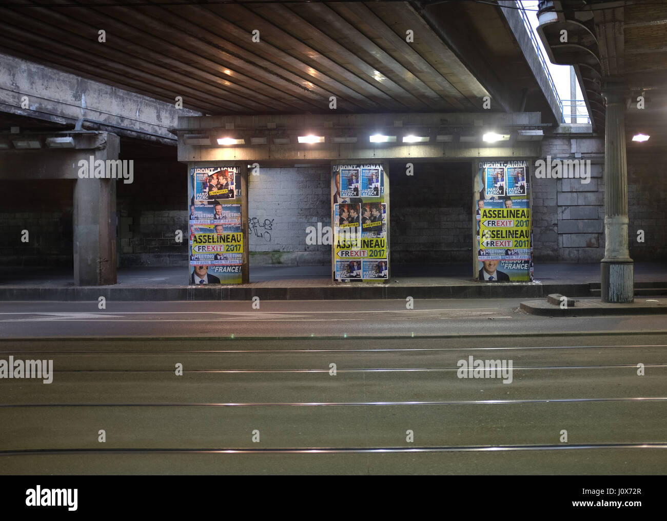 Posters in Paris ahead of 2017 presidential election Stock Photo - Alamy