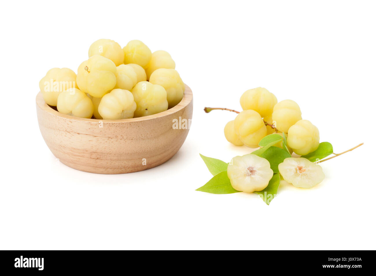 star gooseberry fruit isolated on white background with clipping path ...