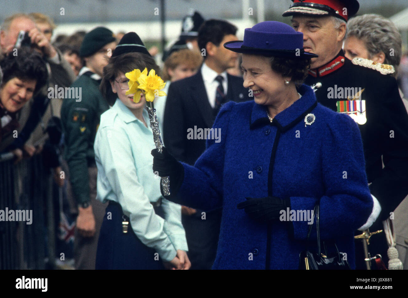 Queen elizabeth 1986 hi-res stock photography and images - Alamy