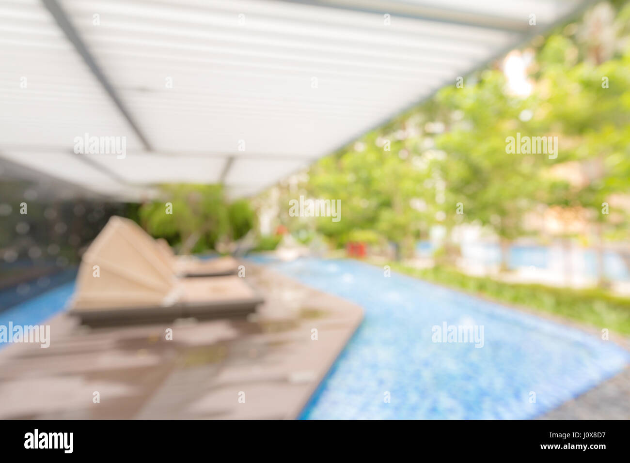 Abstract blurred background of swimming pool Stock Photo - Alamy