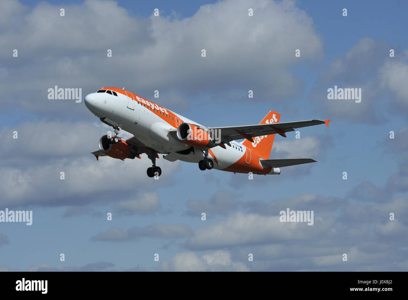 easyjet low cost aircraft taking off at bristol airport Stock Photo - Alamy