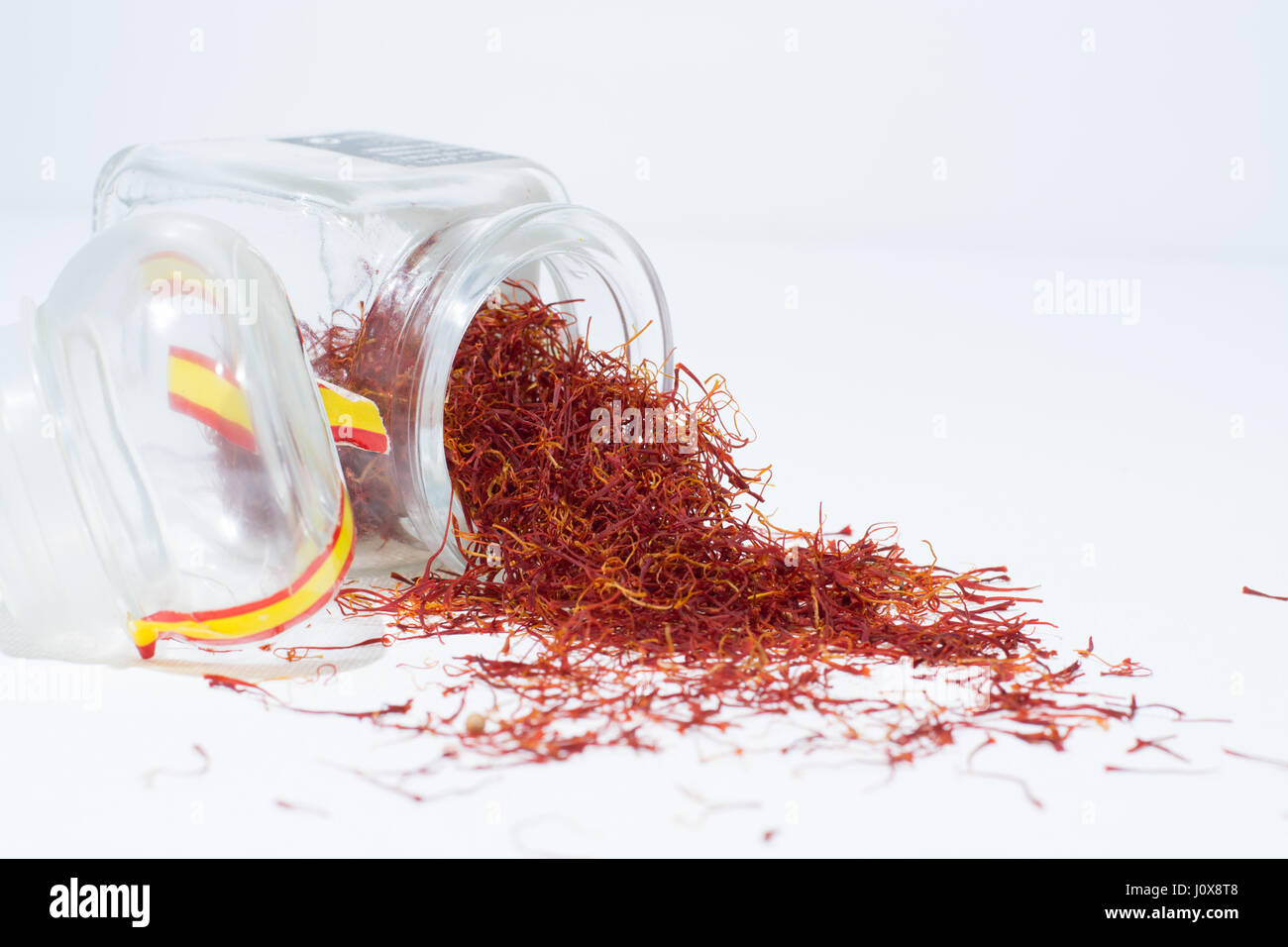 Raw Organic Red Saffron Spice Stock Photo - Alamy