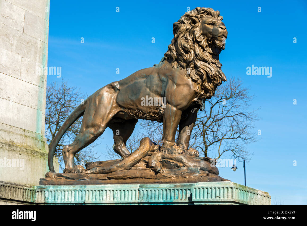 Detail from the War Memorial, Ashton under Lyne, Tameside, Manchester ...