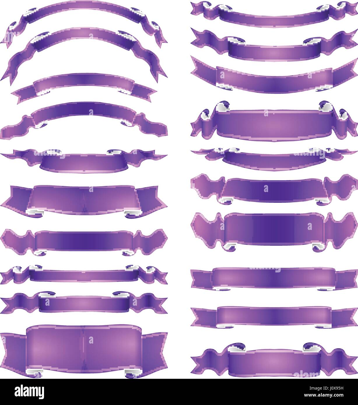 vector ribbons set Stock Vector Image & Art - Alamy