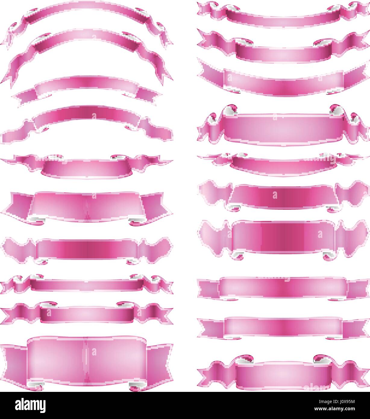 vector ribbons set Stock Vector Image & Art - Alamy