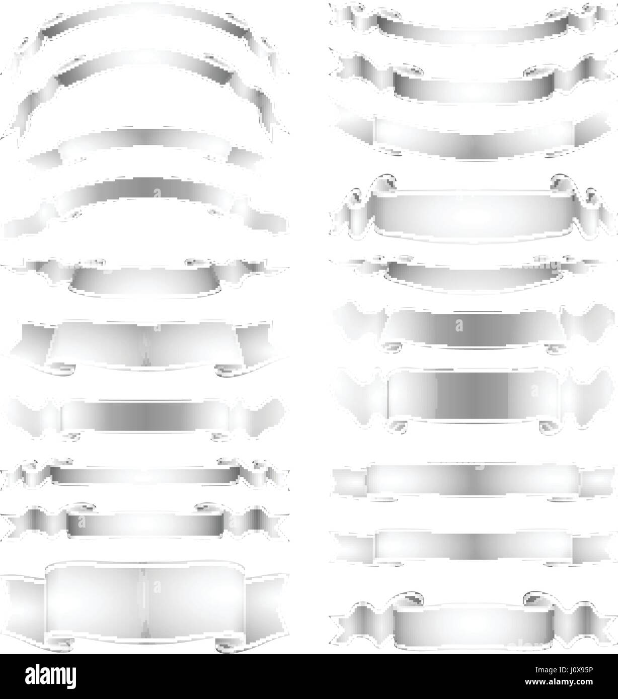 Ribbon vector graphic Black and White Stock Photos & Images - Alamy