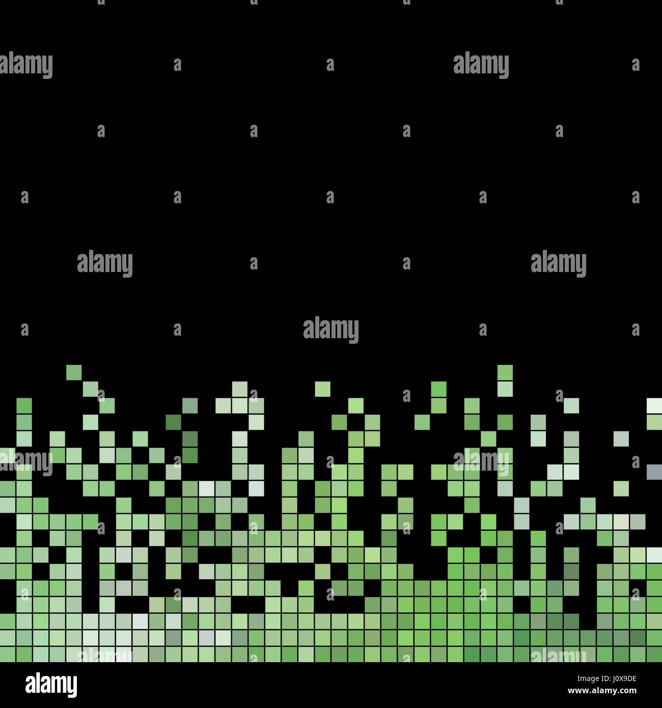 abstract vector square pixel mosaic background - green Stock Vector ...
