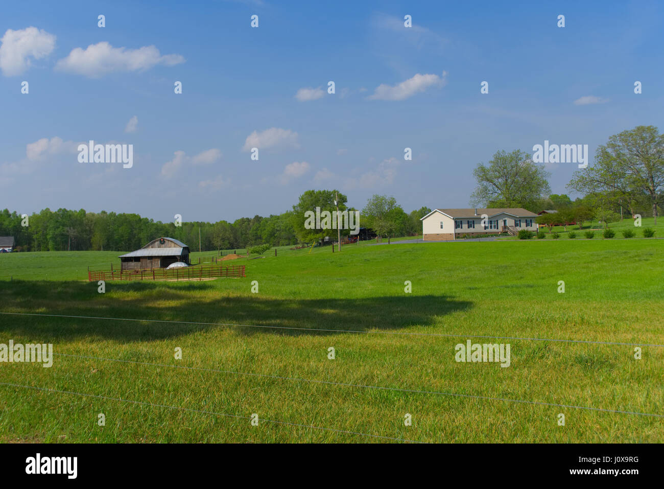 A scenic view of farm land Stock Photo - Alamy