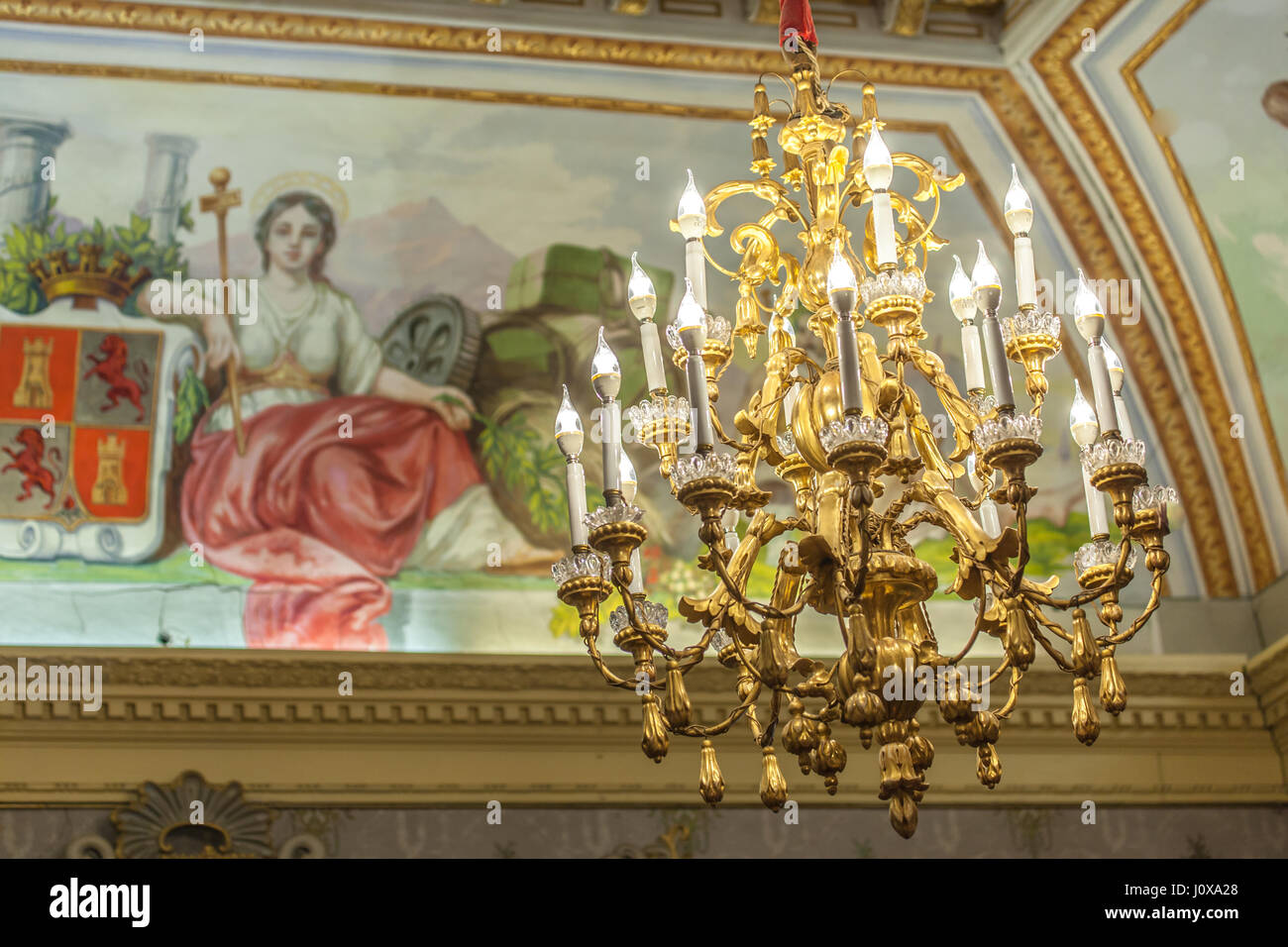 Captain general throne lounge of the canary islands Stock Photo - Alamy