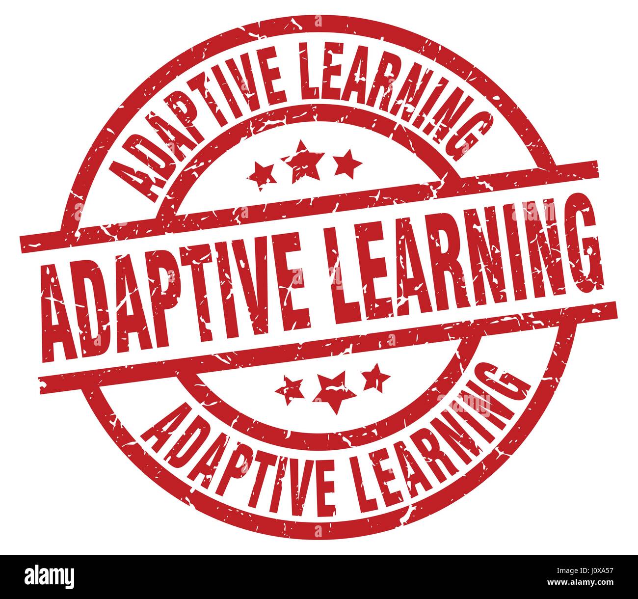 adaptive learning round red grunge stamp Stock Vector Image & Art - Alamy