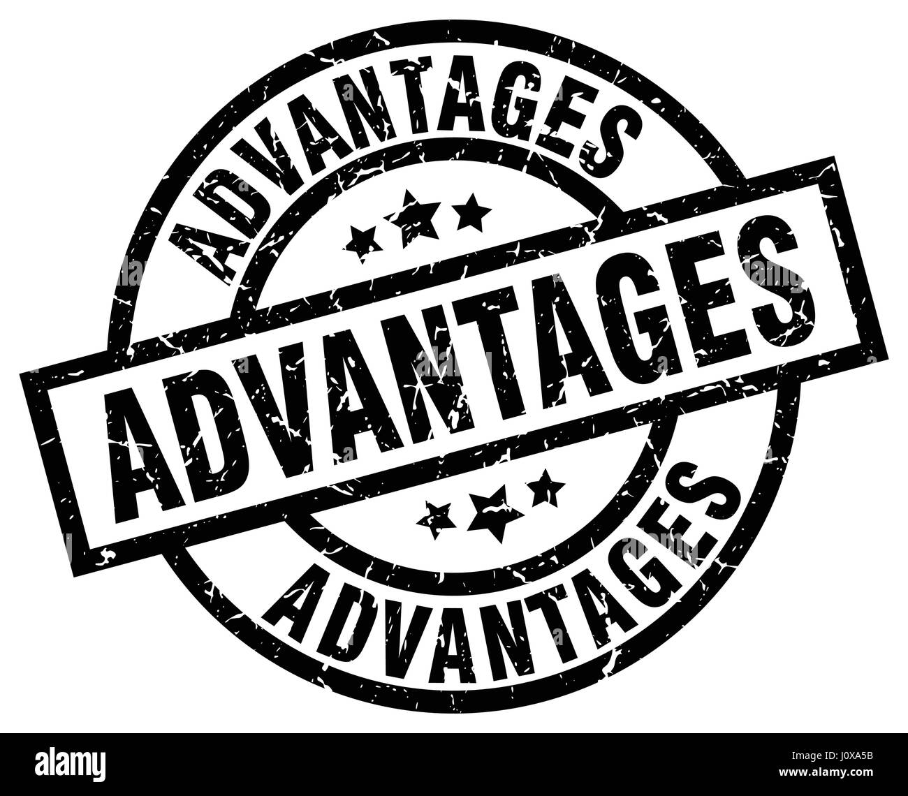 advantages round grunge black stamp Stock Vector Image & Art - Alamy