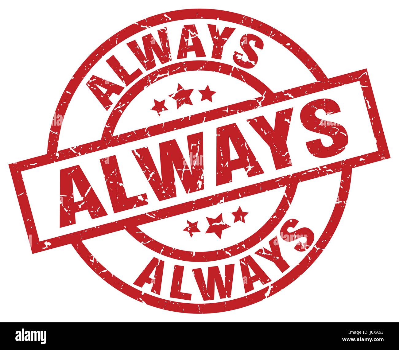 always round red grunge stamp Stock Vector Image & Art - Alamy