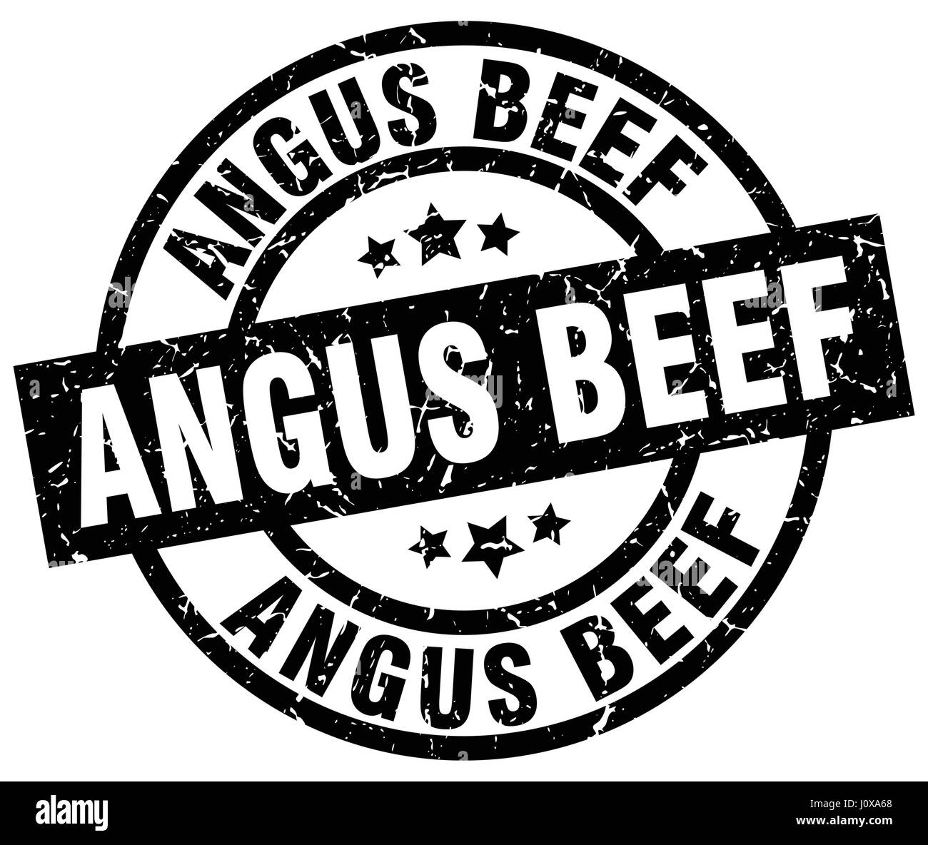 Angus beef stamp Black and White Stock Photos & Images - Alamy