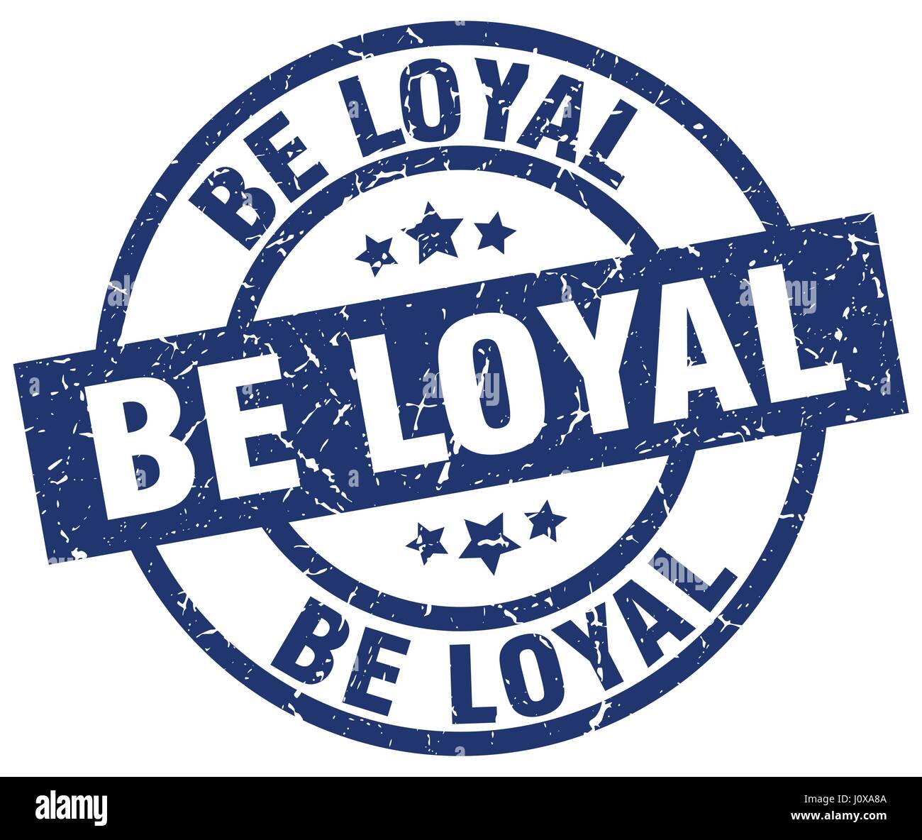 be loyal blue round grunge stamp Stock Vector Image & Art - Alamy