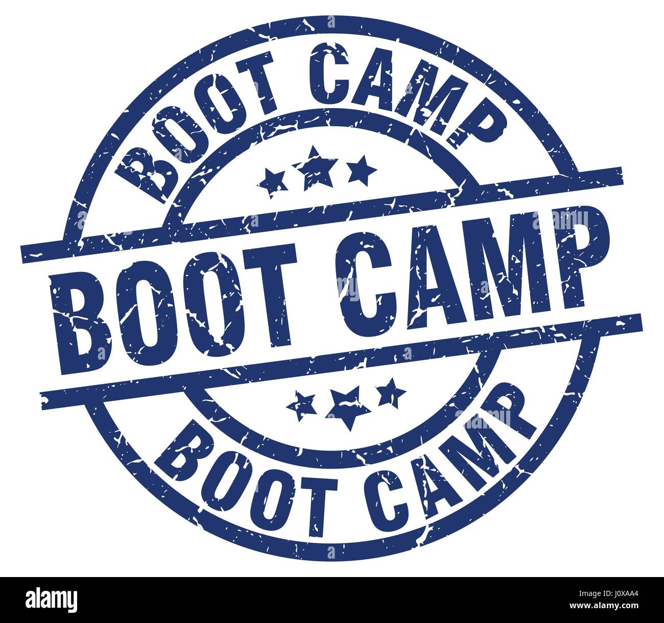 boot camp blue round grunge stamp Stock Vector Image & Art - Alamy