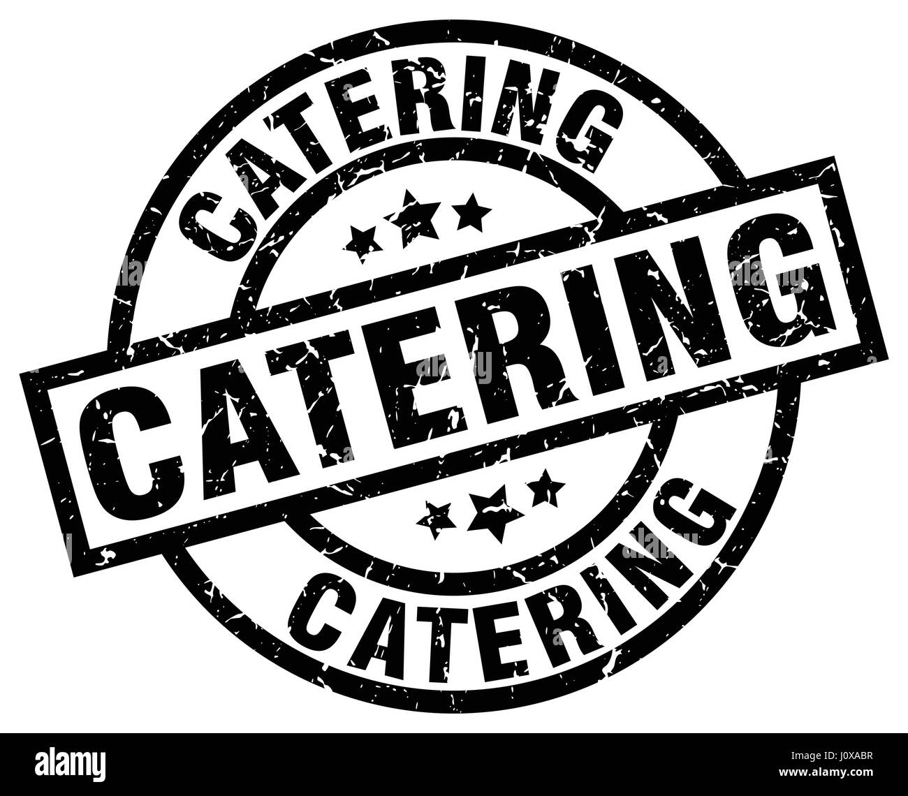 Catering stamp sign seal Black and White Stock Photos & Images - Alamy