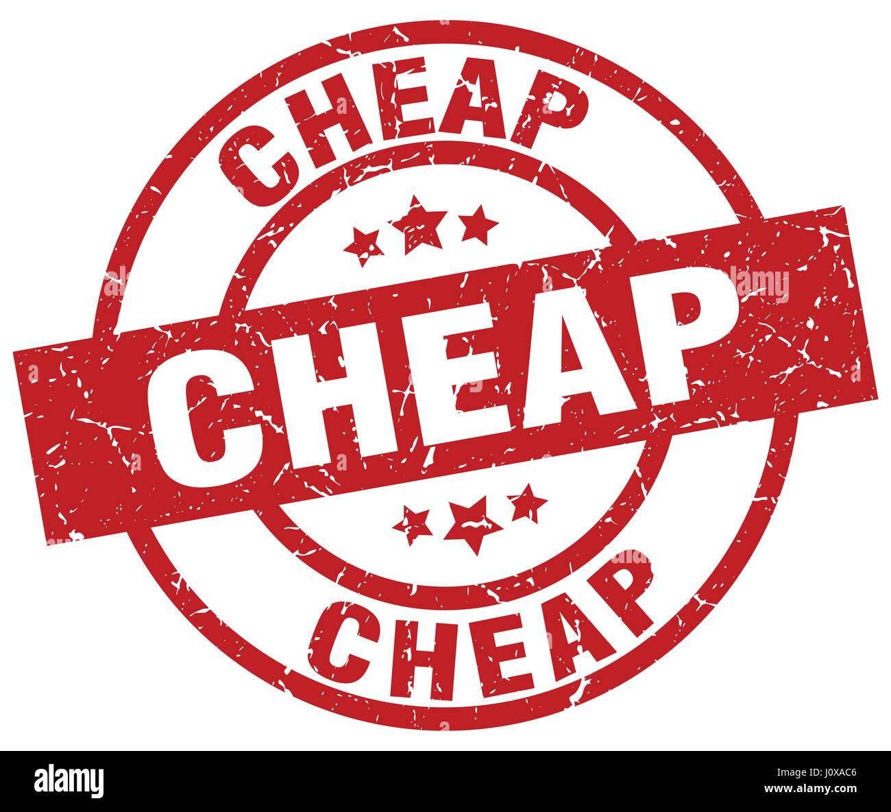 cheap round red grunge stamp Stock Vector Image & Art - Alamy
