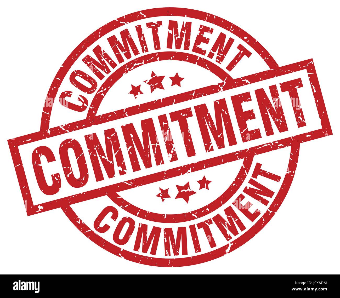 commitment round red grunge stamp Stock Vector Image & Art - Alamy