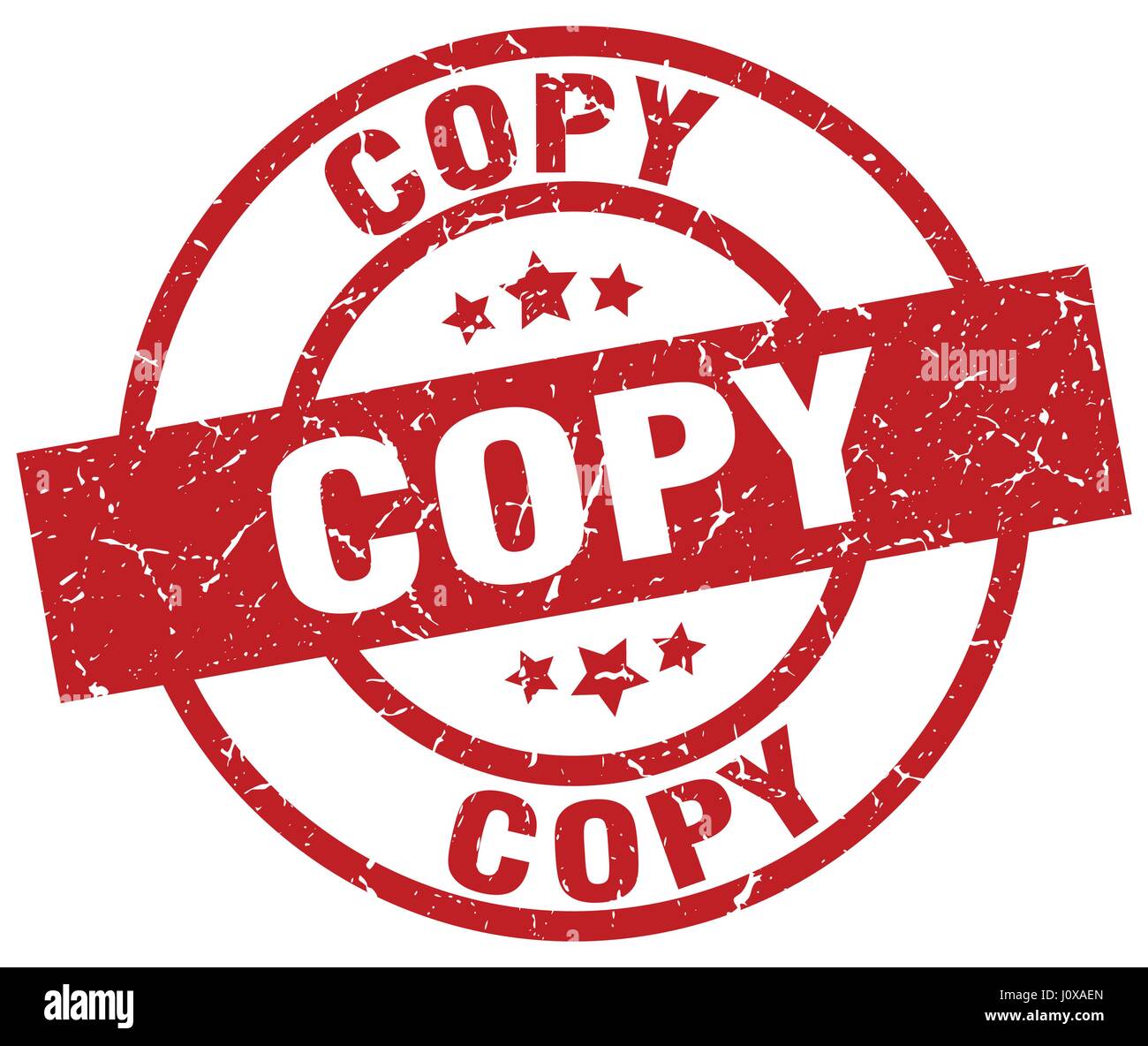 copy round red grunge stamp Stock Vector Image & Art - Alamy
