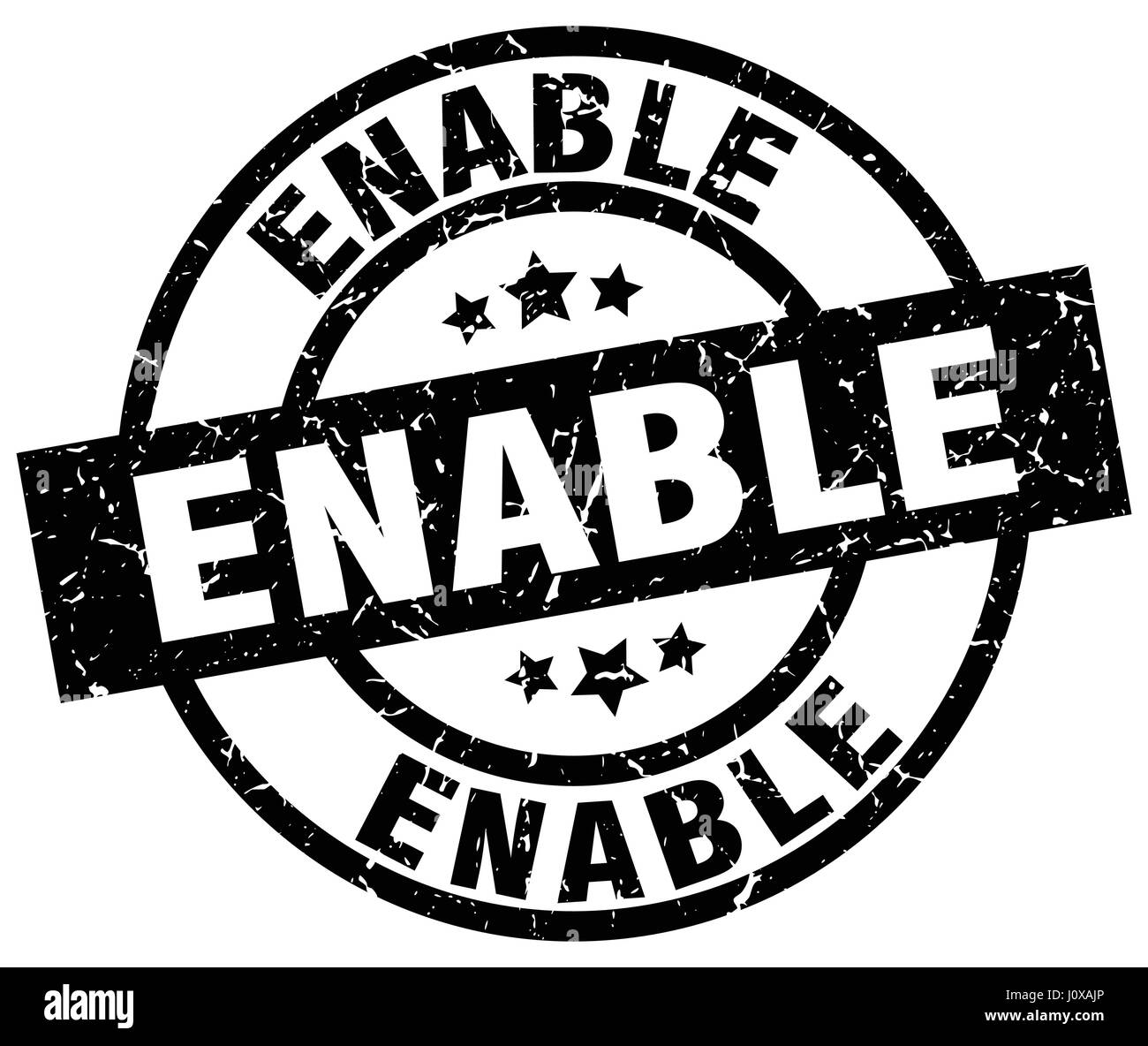 Enable stamp Black and White Stock Photos & Images - Alamy