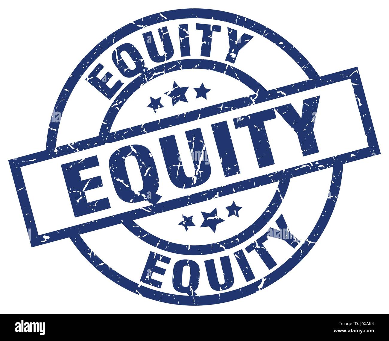 equity blue round grunge stamp Stock Vector Image & Art - Alamy