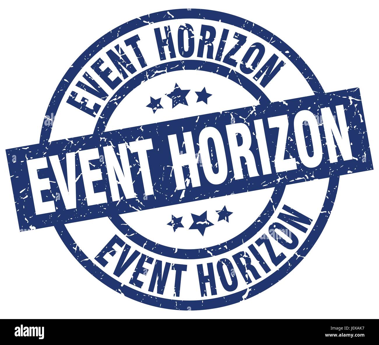 event horizon blue round grunge stamp Stock Vector Image & Art - Alamy