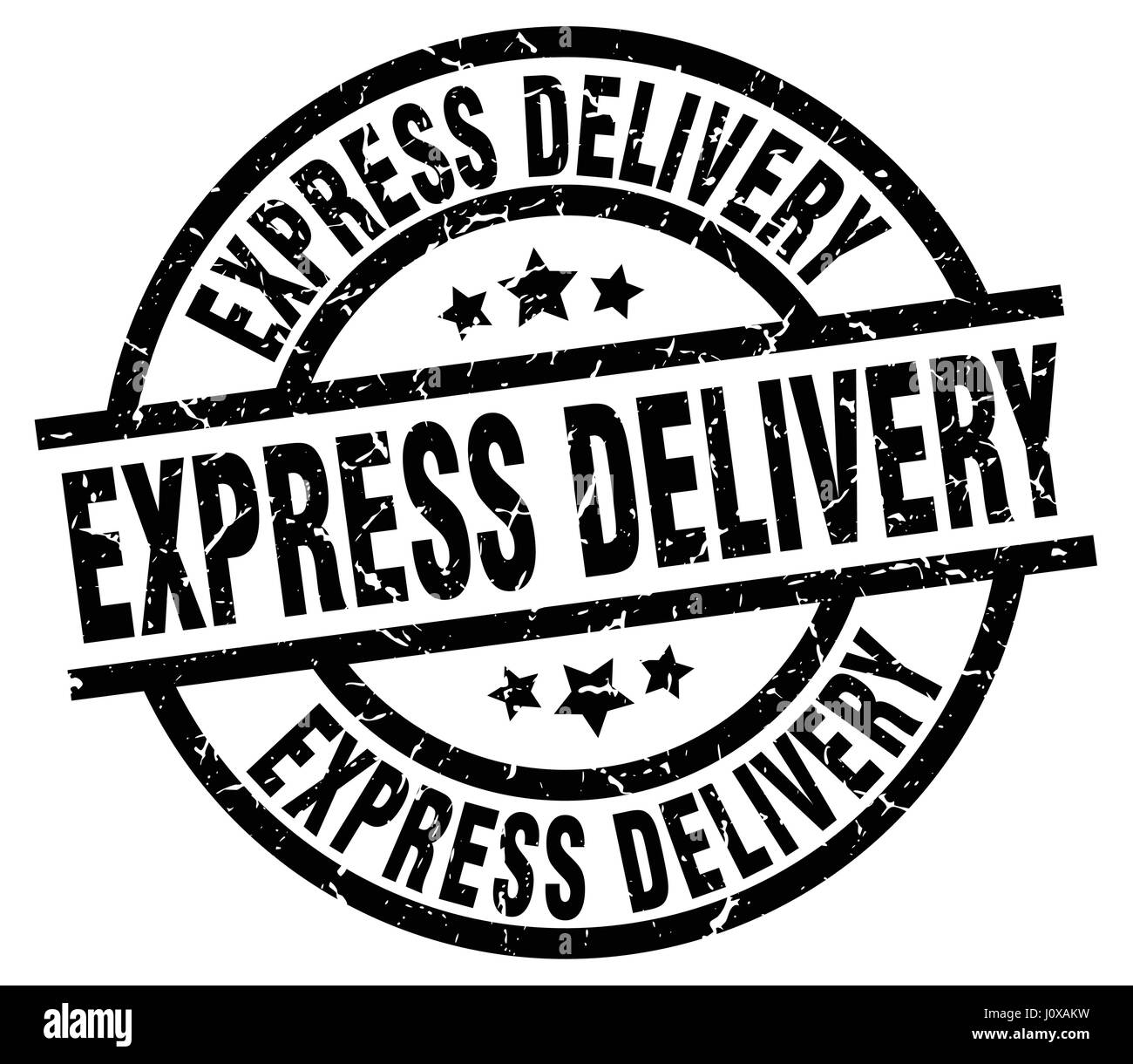 express delivery round grunge black stamp Stock Vector Image & Art - Alamy