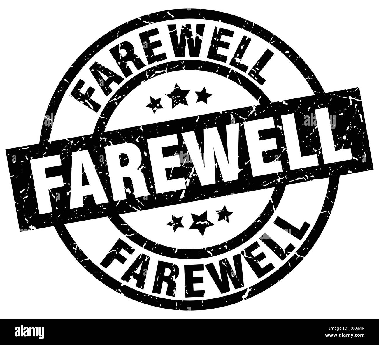 farewell round grunge black stamp Stock Vector Image & Art - Alamy
