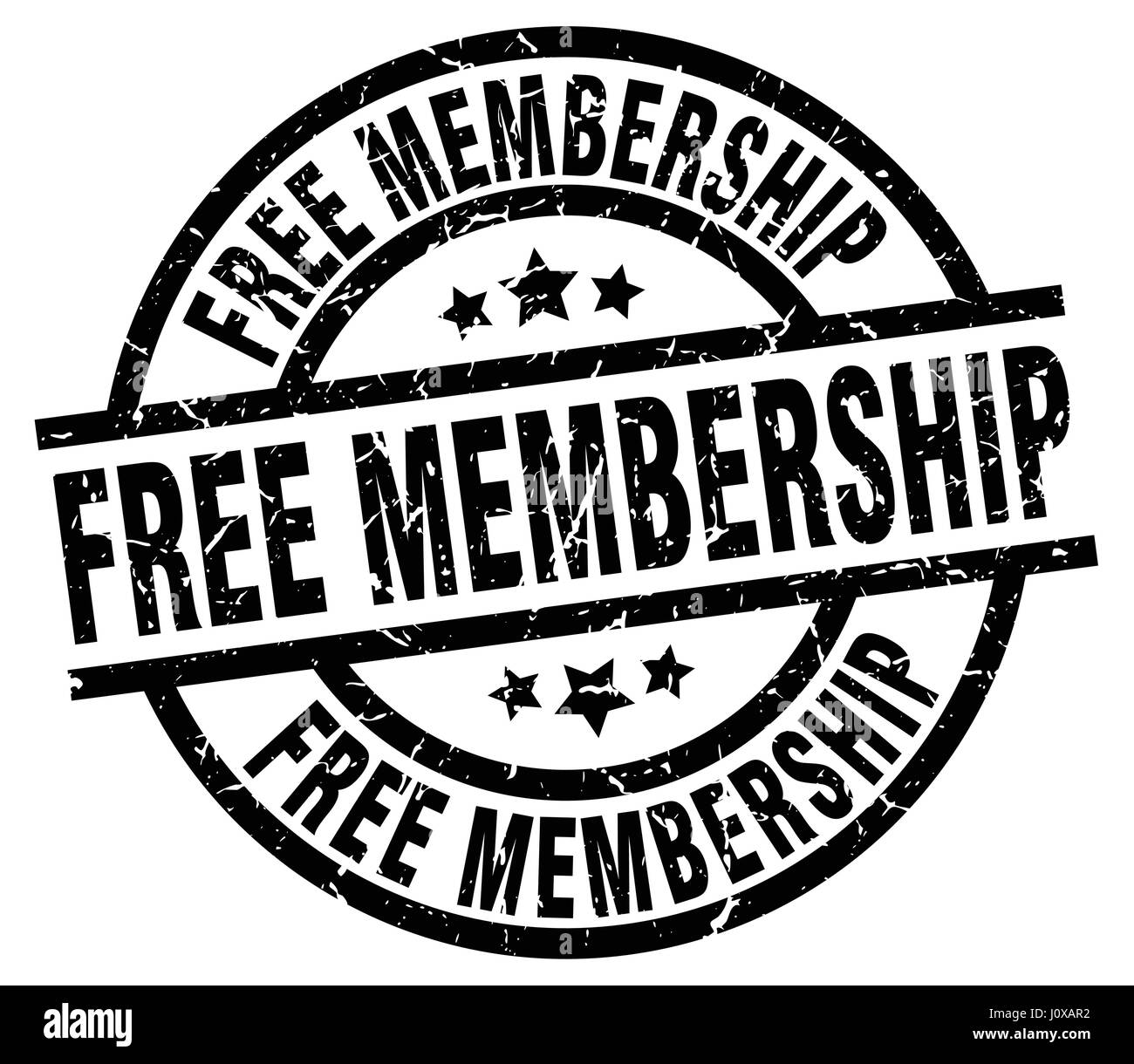free membership round grunge black stamp Stock Vector Image & Art - Alamy