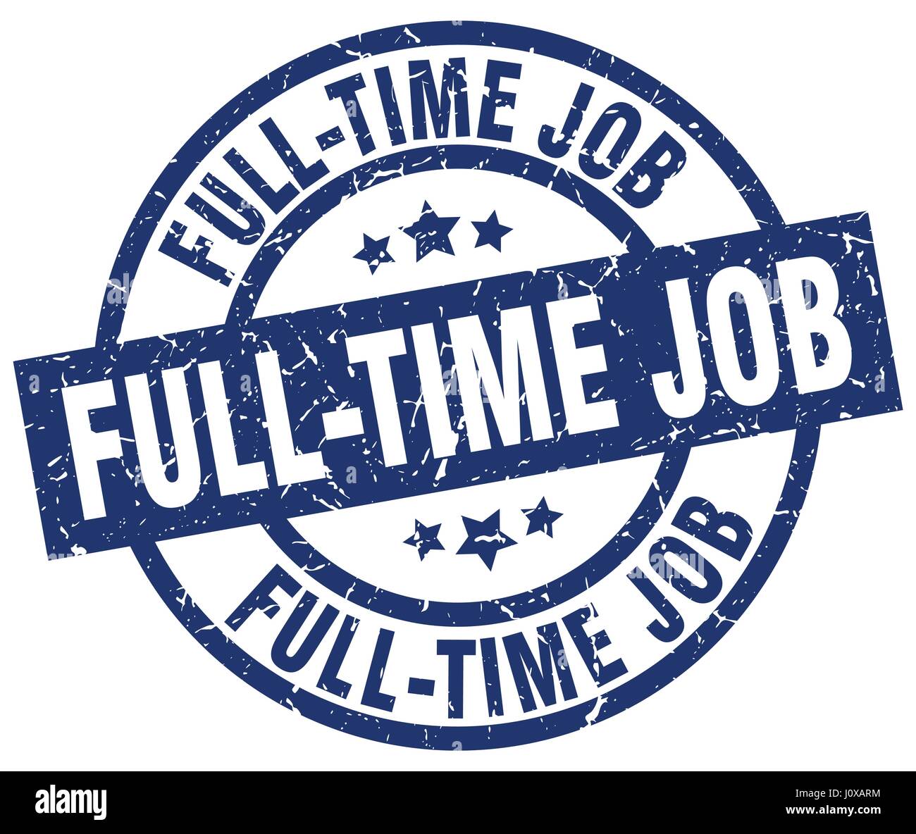Full time job seal hi-res stock photography and images - Alamy