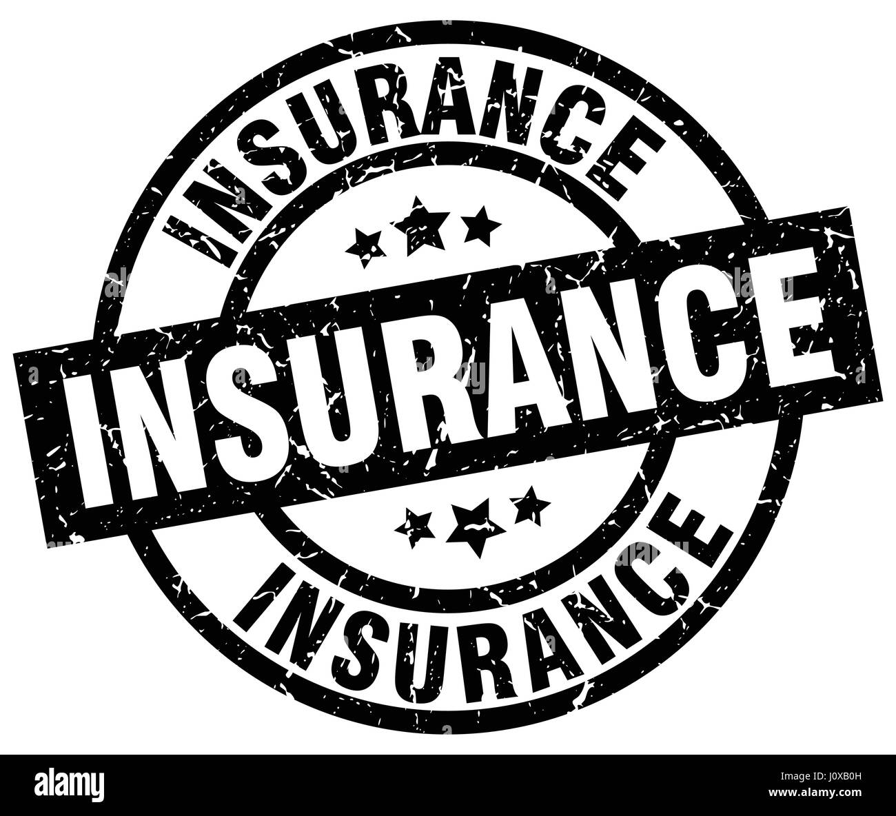 insurance round grunge black stamp Stock Vector Image & Art - Alamy