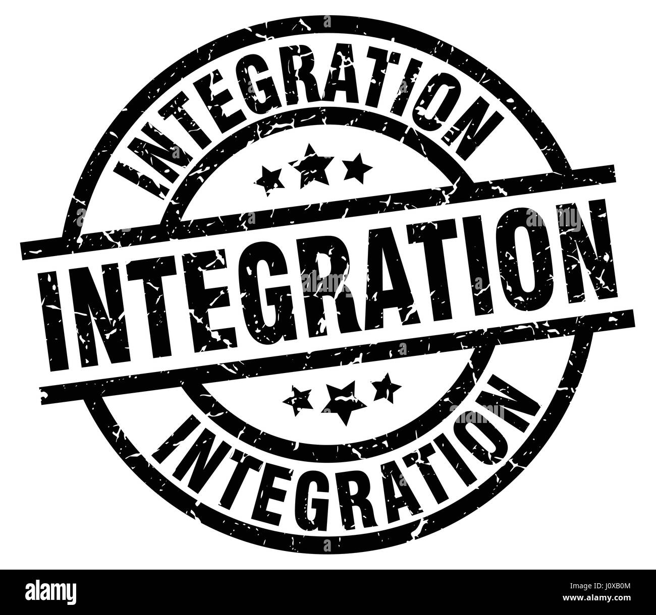 integration round grunge black stamp Stock Vector Image & Art - Alamy