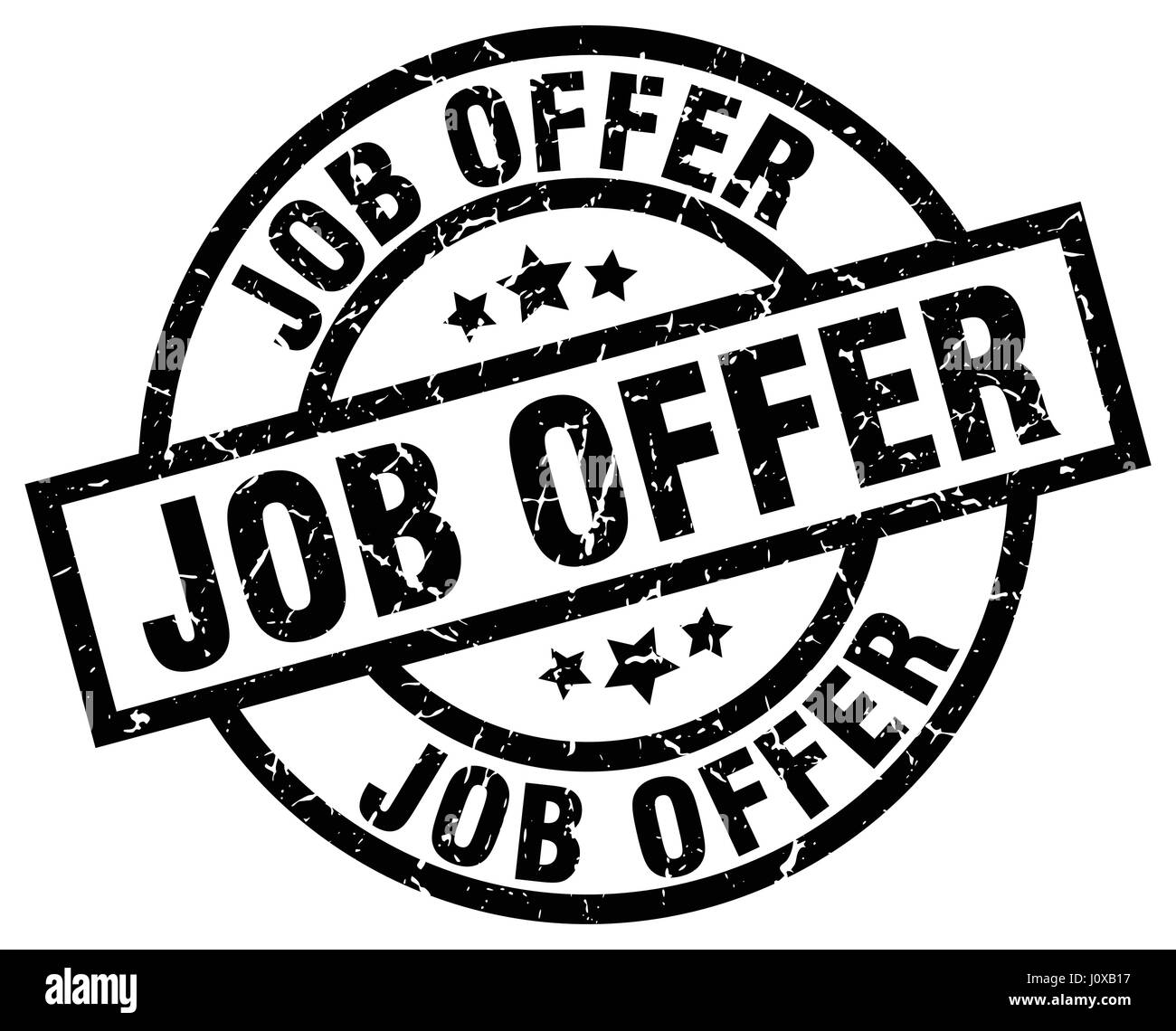 job offer round grunge black stamp Stock Vector Image & Art - Alamy