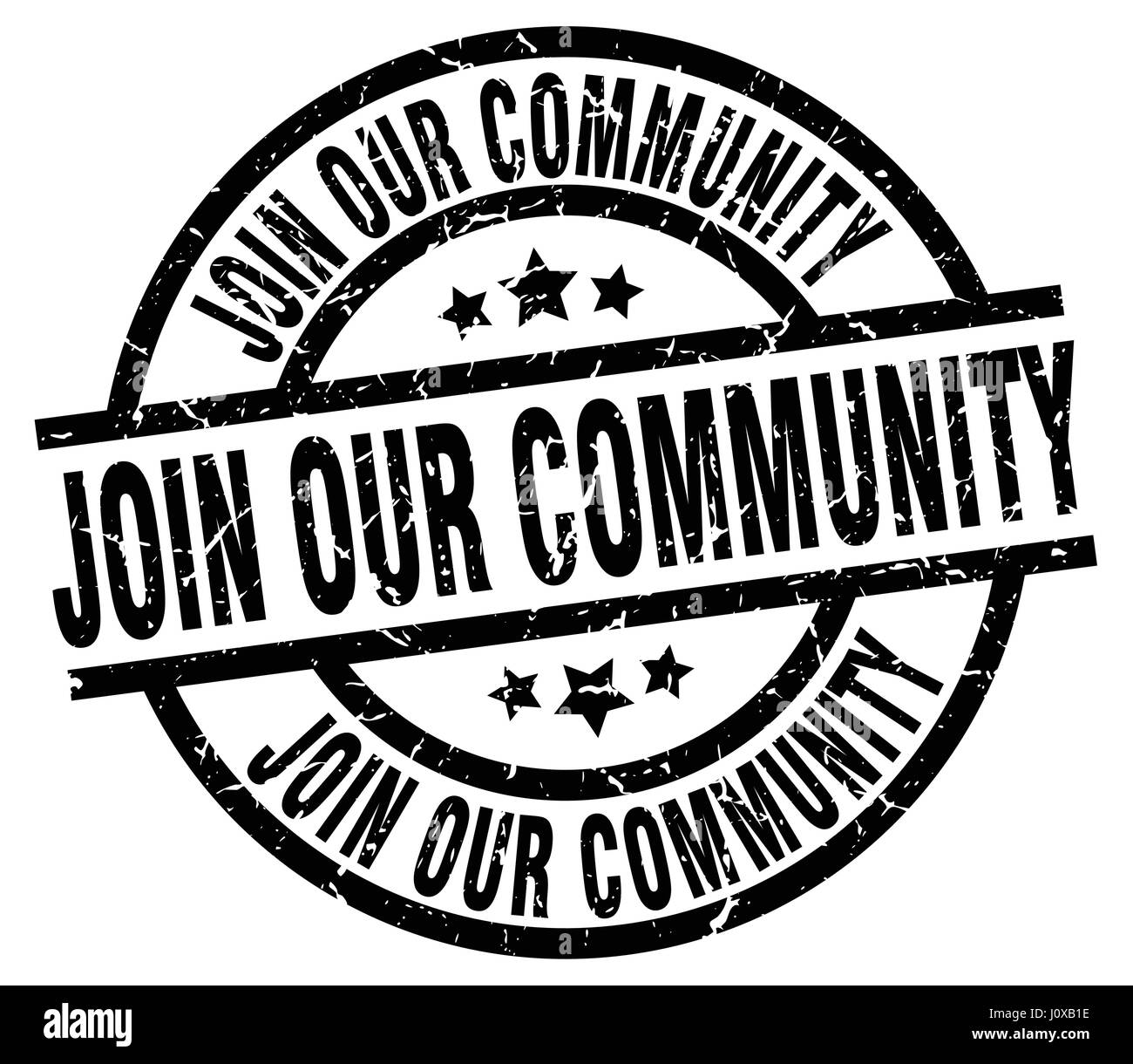 join our community round grunge black stamp Stock Vector Image & Art ...