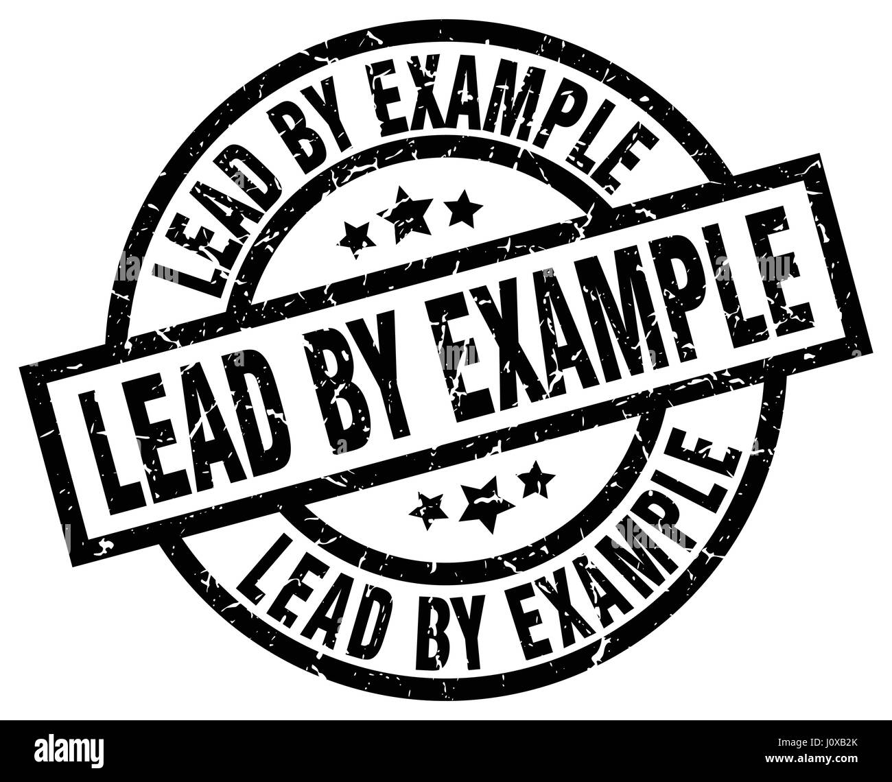 lead by example round grunge black stamp Stock Vector Image & Art - Alamy