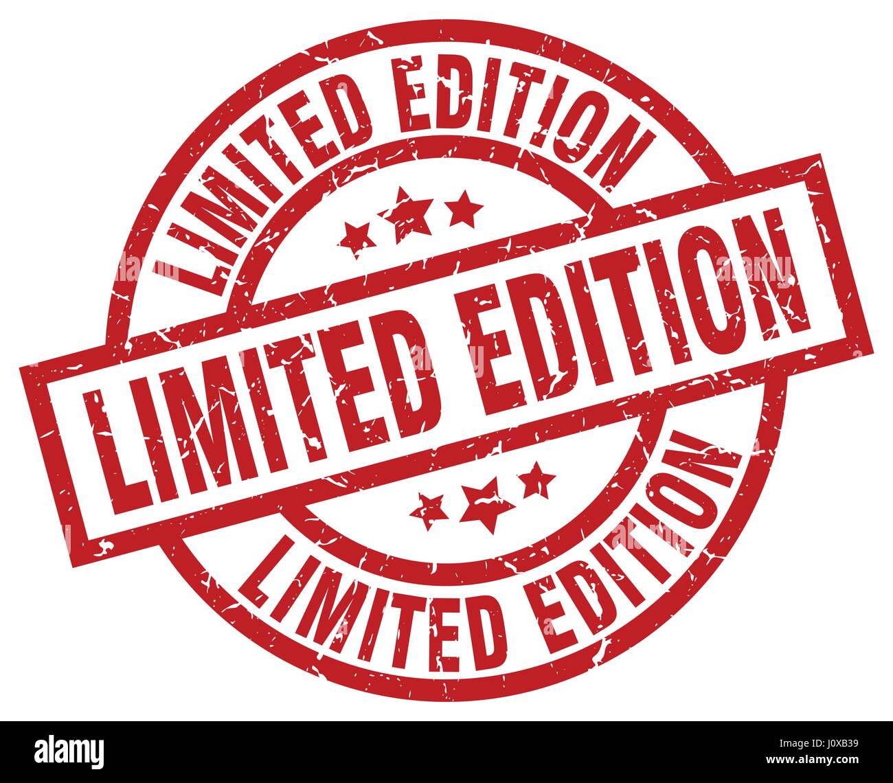 limited edition round red grunge stamp Stock Vector Image & Art - Alamy