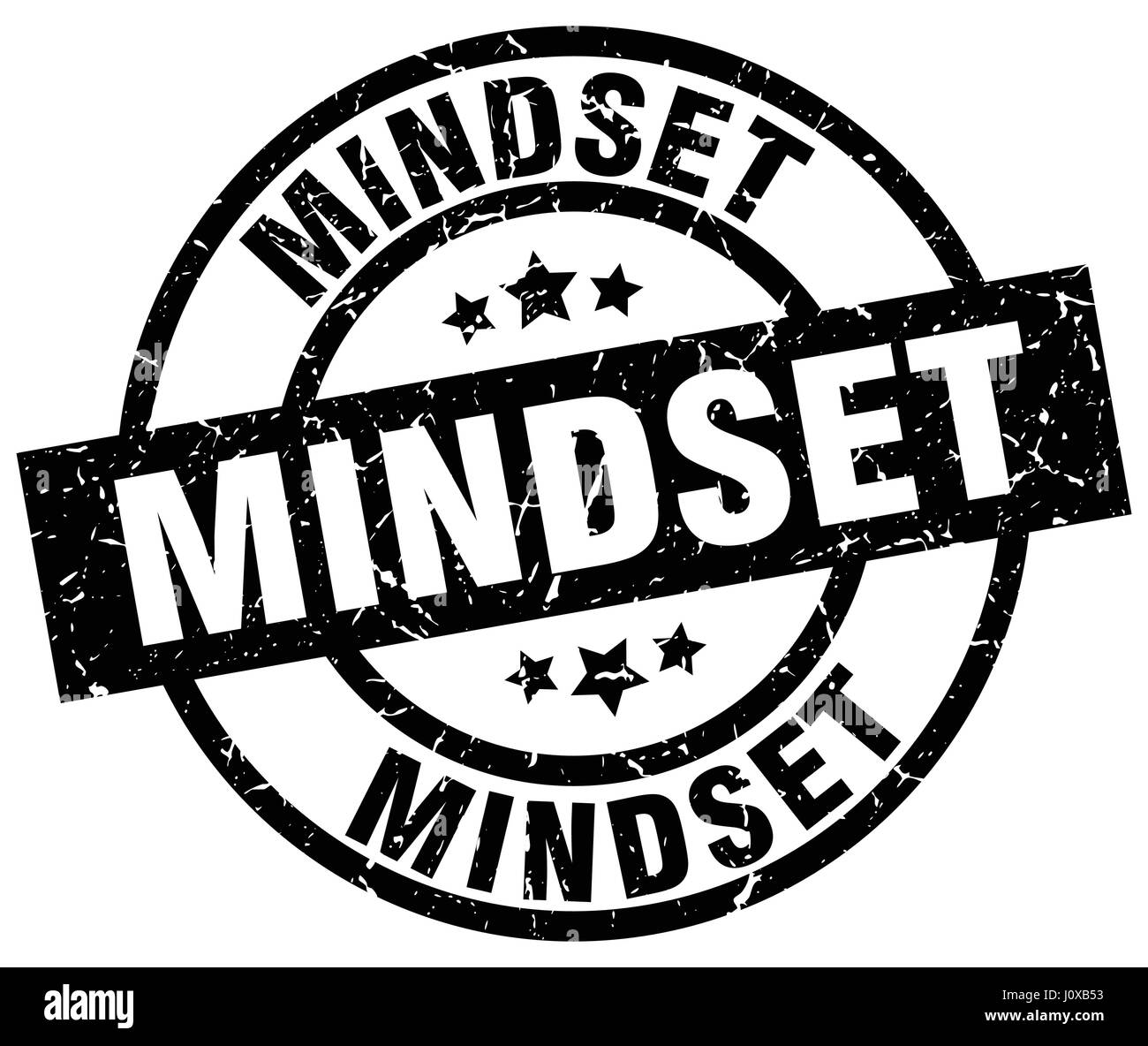 mindset round grunge black stamp Stock Vector Image & Art - Alamy