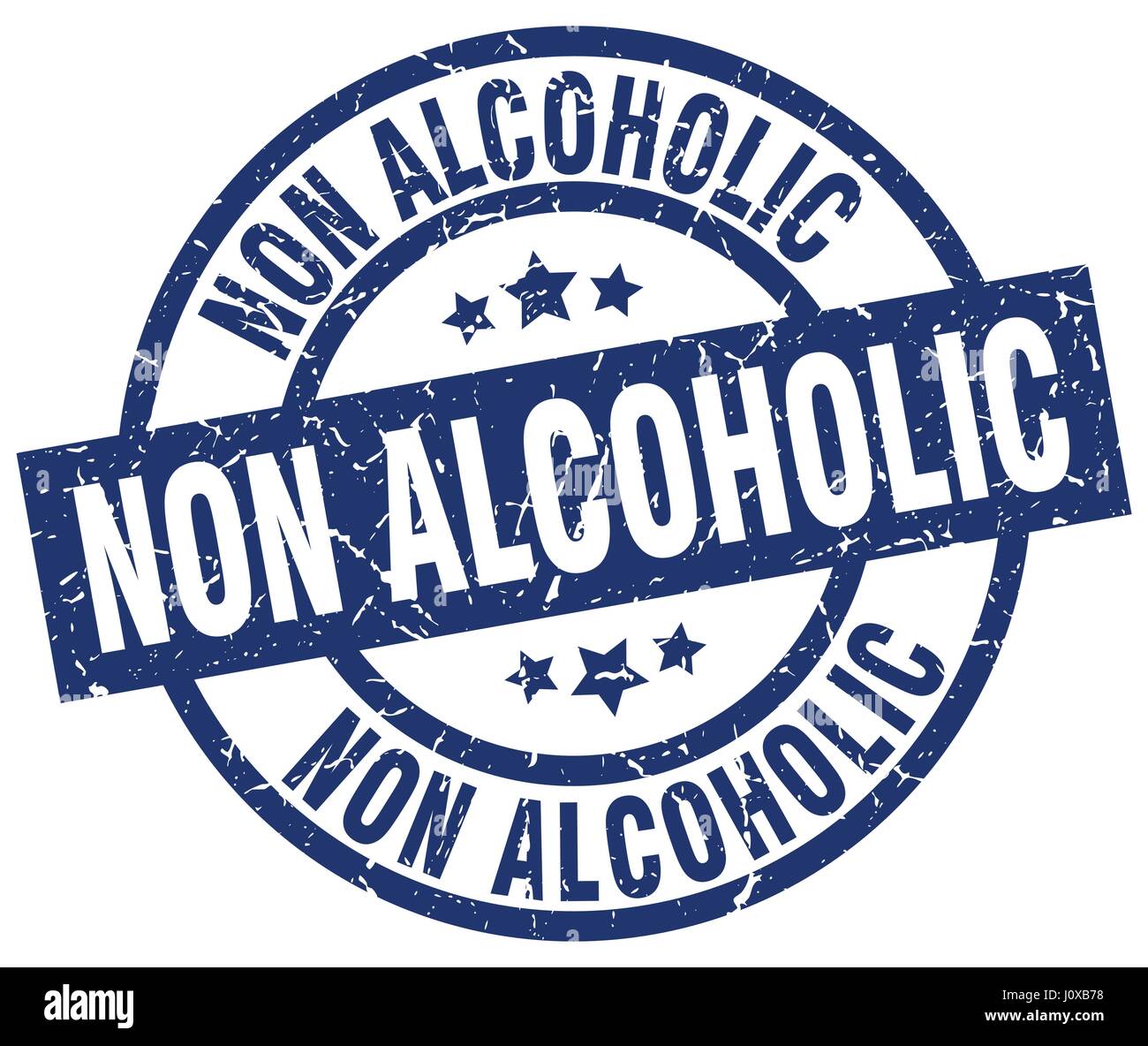 non alcoholic blue round grunge stamp Stock Vector Image & Art - Alamy