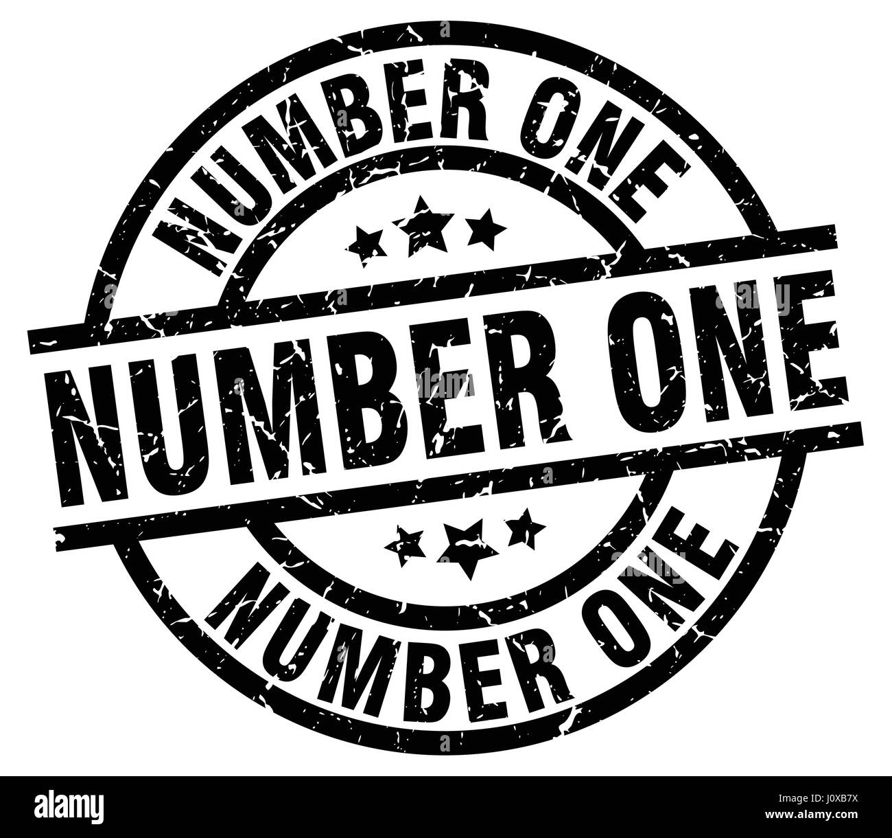 number one round grunge black stamp Stock Vector Image & Art - Alamy