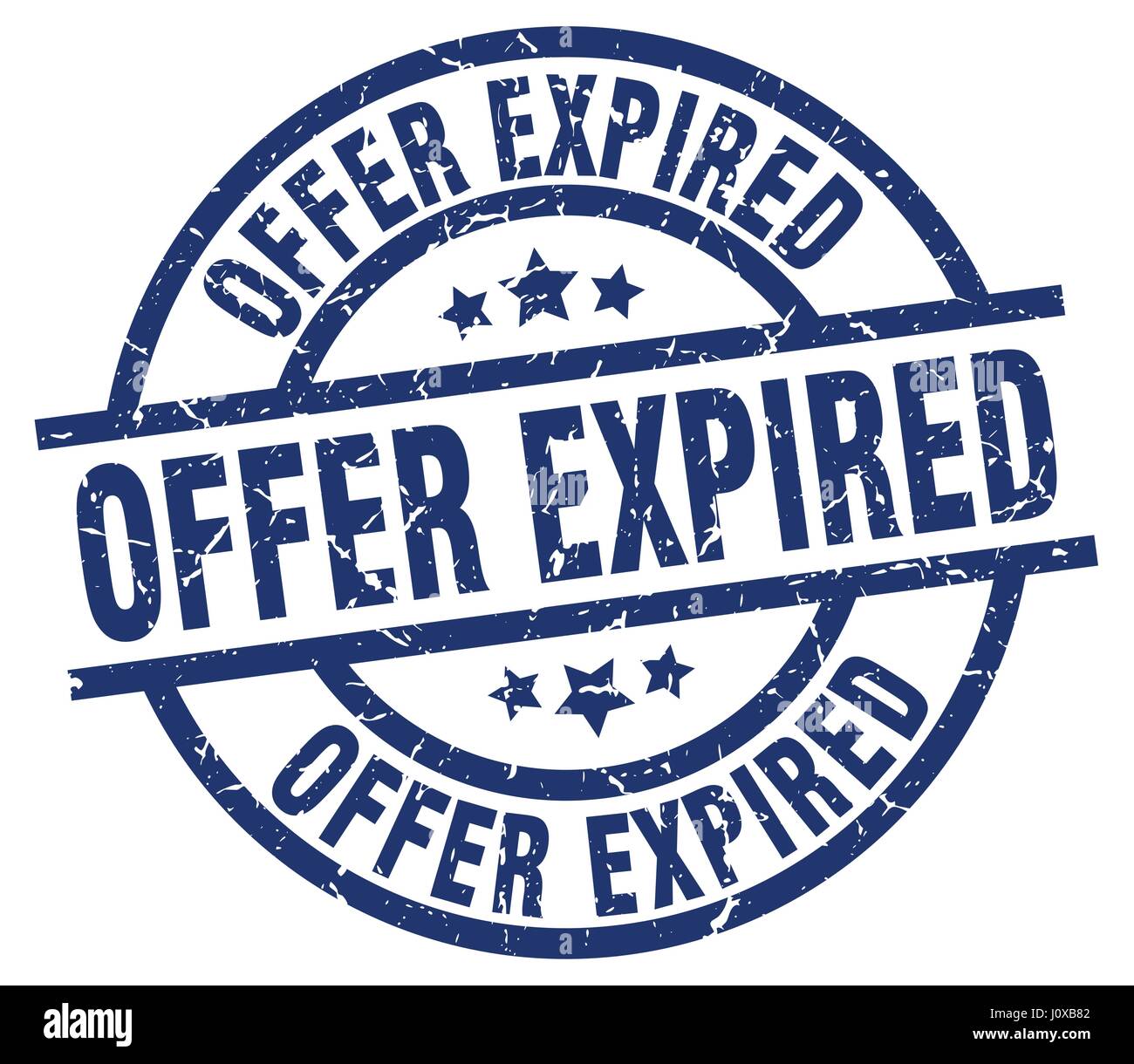 offer expired blue round grunge stamp Stock Vector Image & Art - Alamy