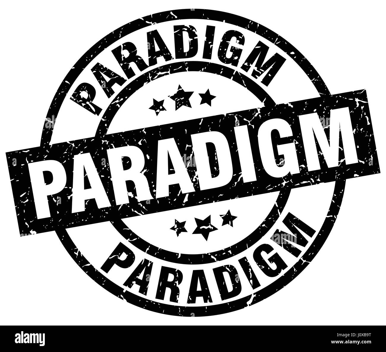 paradigm round grunge black stamp Stock Vector Image & Art - Alamy