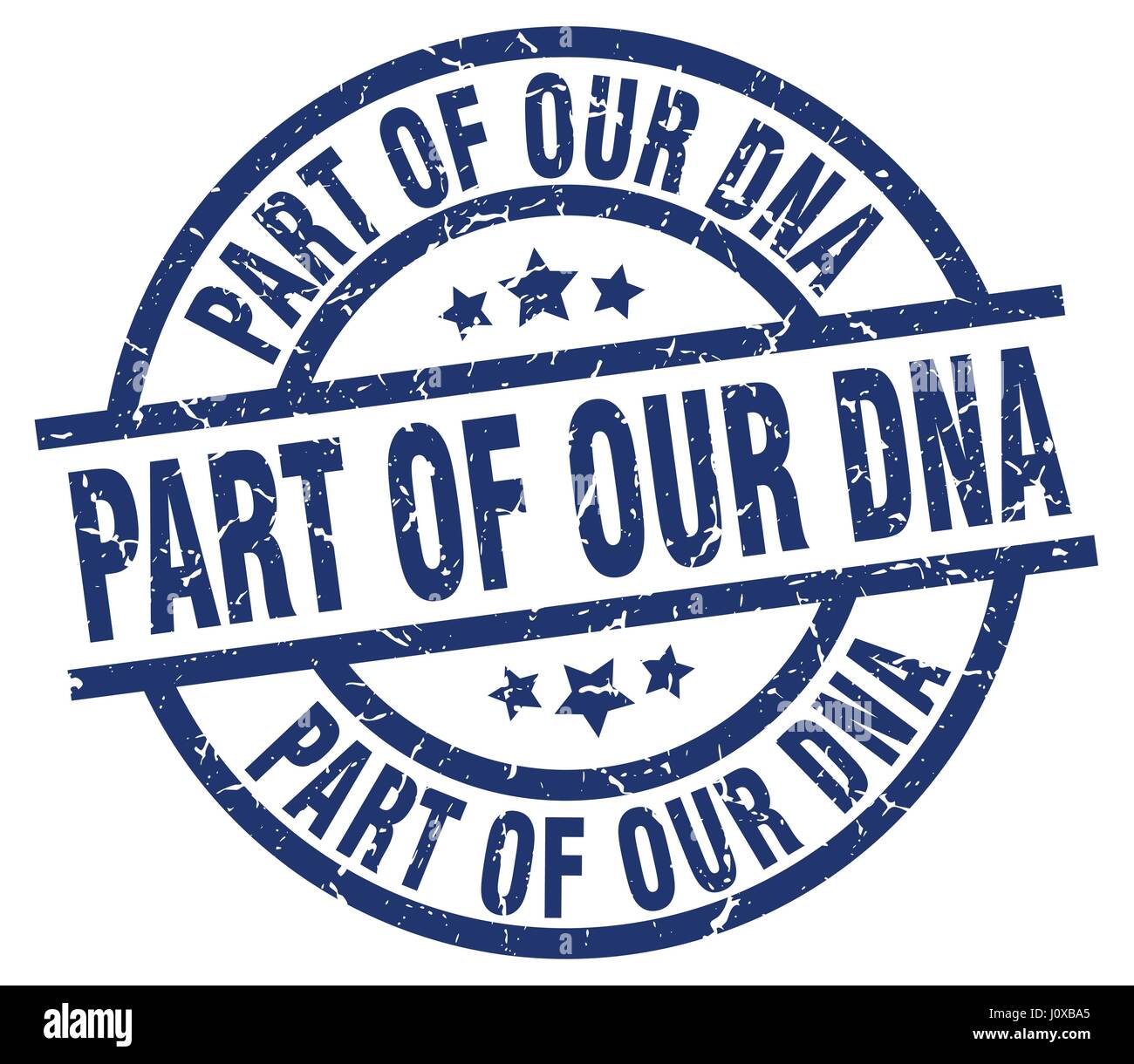 part of our dna blue round grunge stamp Stock Vector Image & Art - Alamy