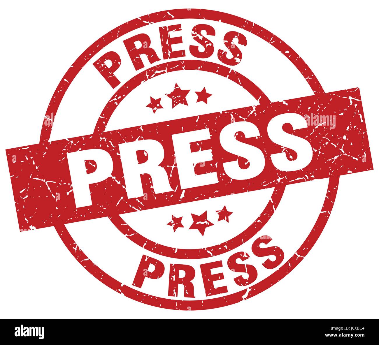 press round red grunge stamp Stock Vector Image & Art - Alamy