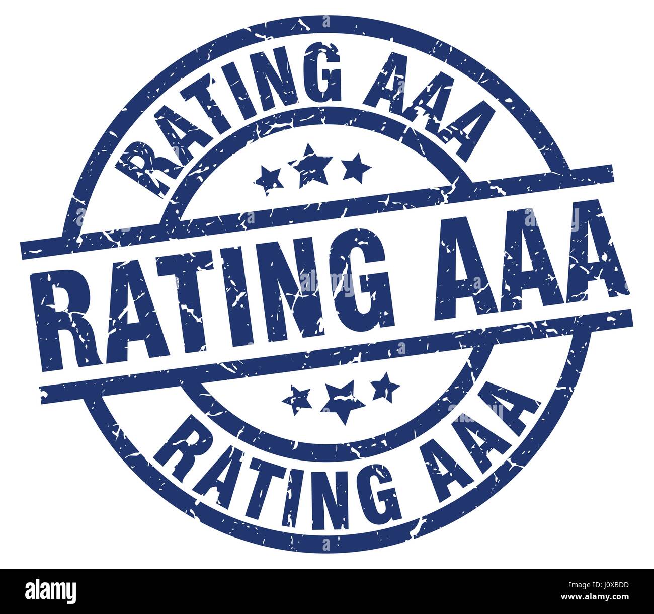 rating aaa blue round grunge stamp Stock Vector Image & Art - Alamy