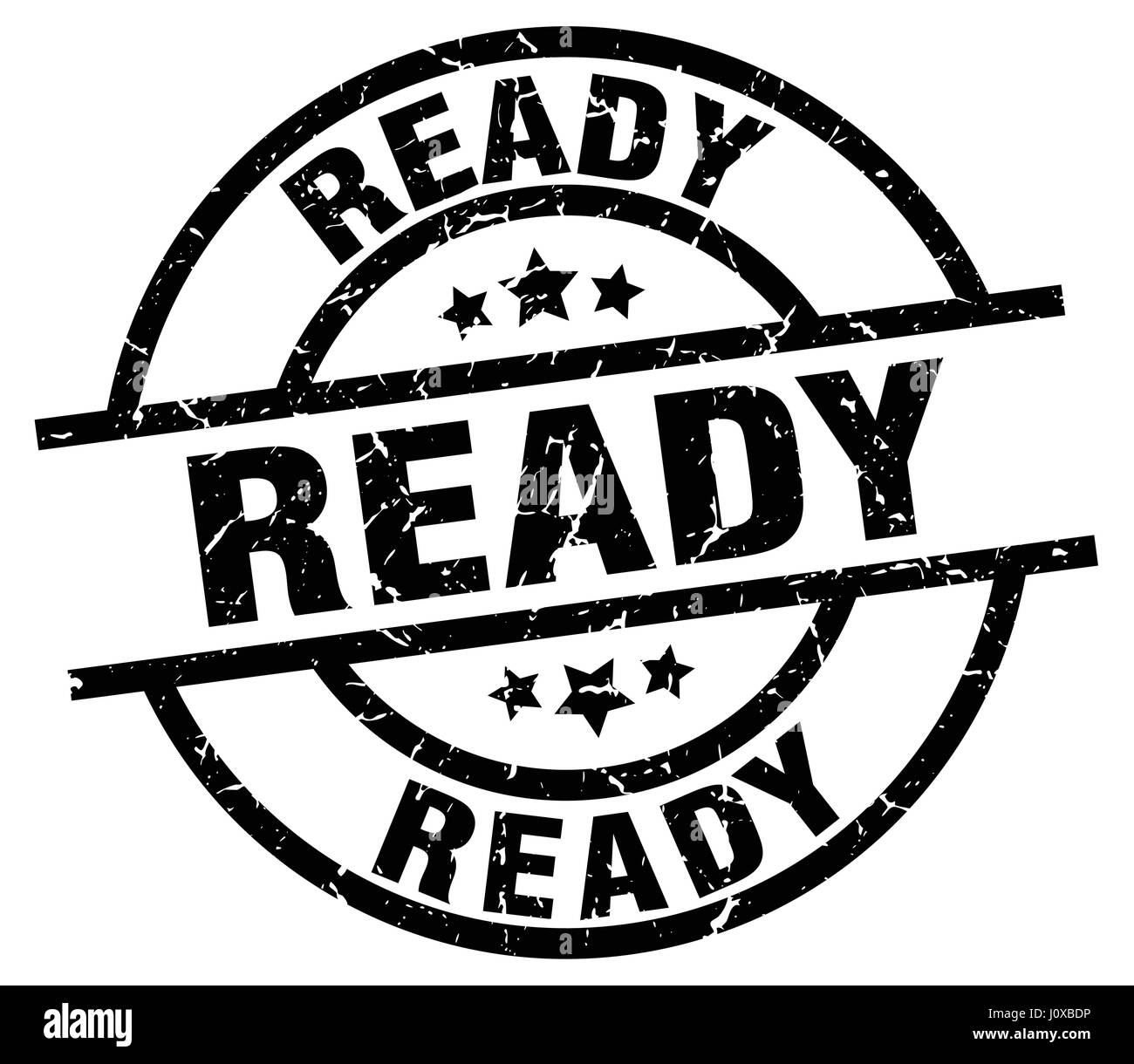 ready round grunge black stamp Stock Vector Image & Art - Alamy